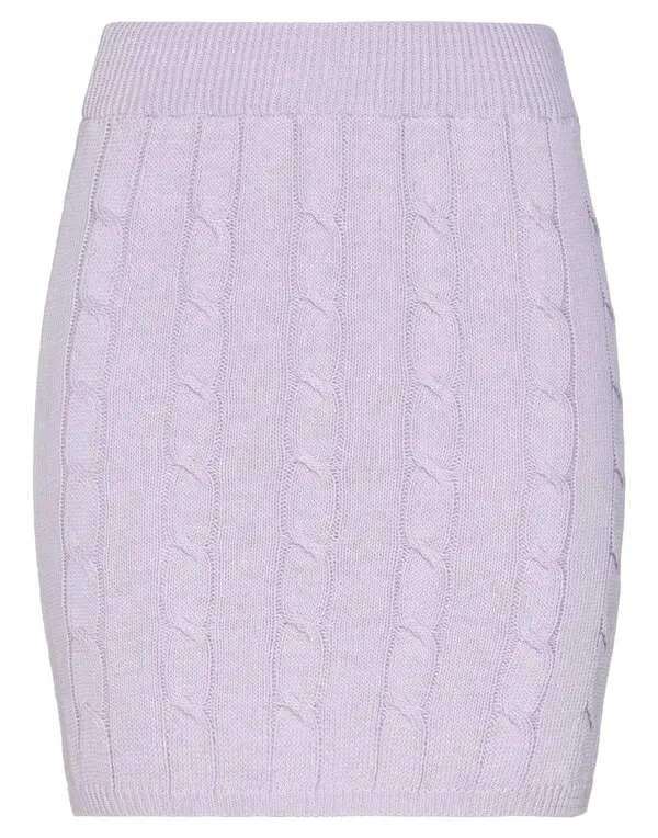 VICOLO Knitted Mini Skirt - Purple