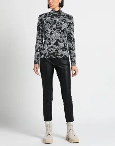 MSGM Jersey Turtleneck T-shirt - Black