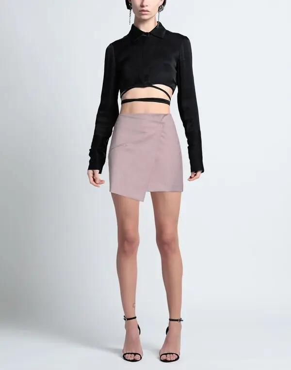 VICOLO Mini Wrap Skirt - Mauve