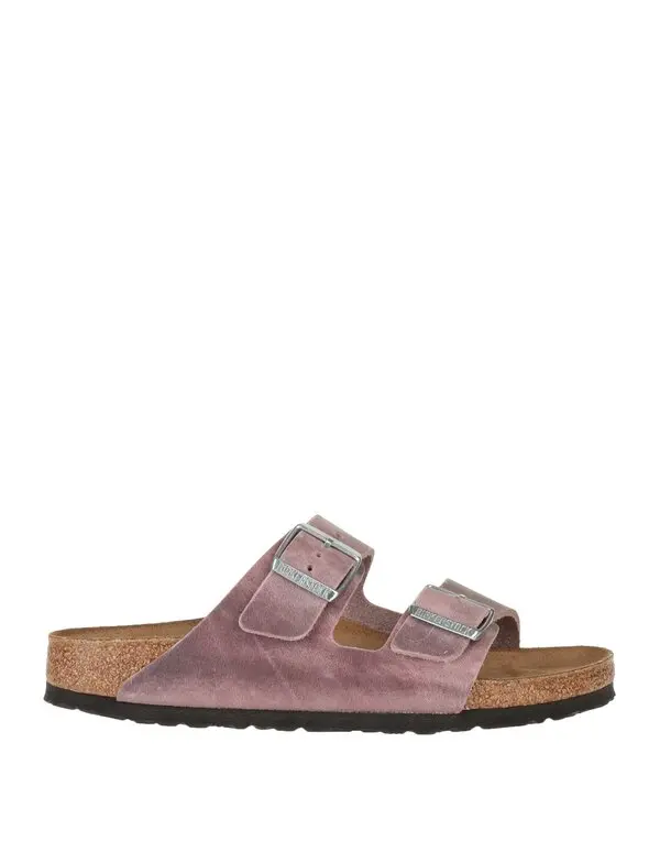 BIRKENSTOCK Sandals Mauve Size Soft Leather