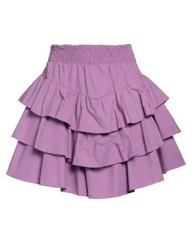 SOUVENIR Cotton Mini Skirt - Purple