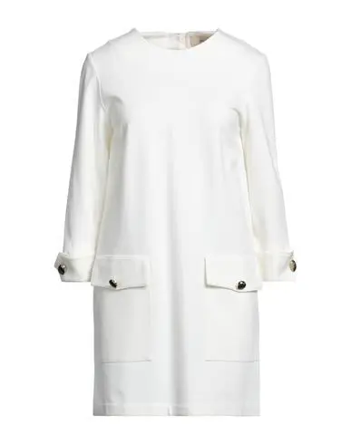 BLANCA VITA Mini Flared Dress - White