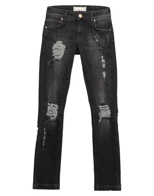 G.SEL Jeans With Leather Trim