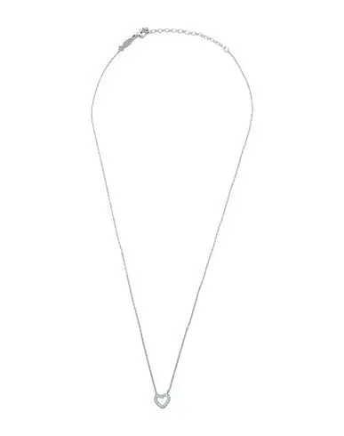 KURSHUNI Cuore Necklace Necklace 925/1000 Cubic Zirconia - Silver