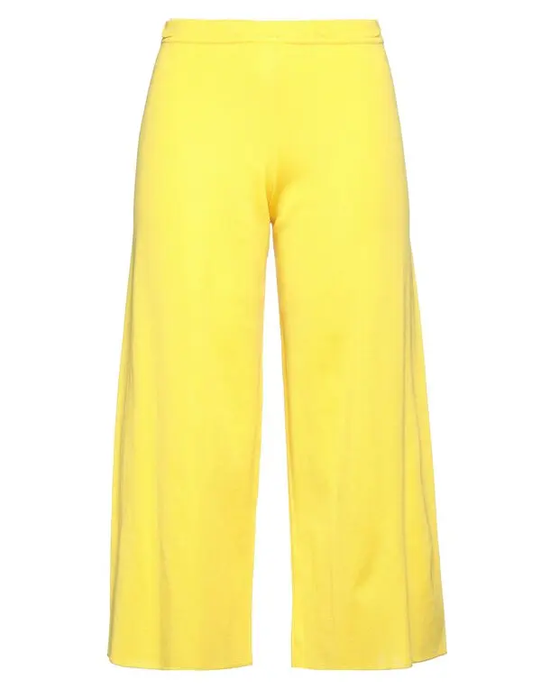 NEERA 20.52 Cotton Wide-leg Pants - Yellow