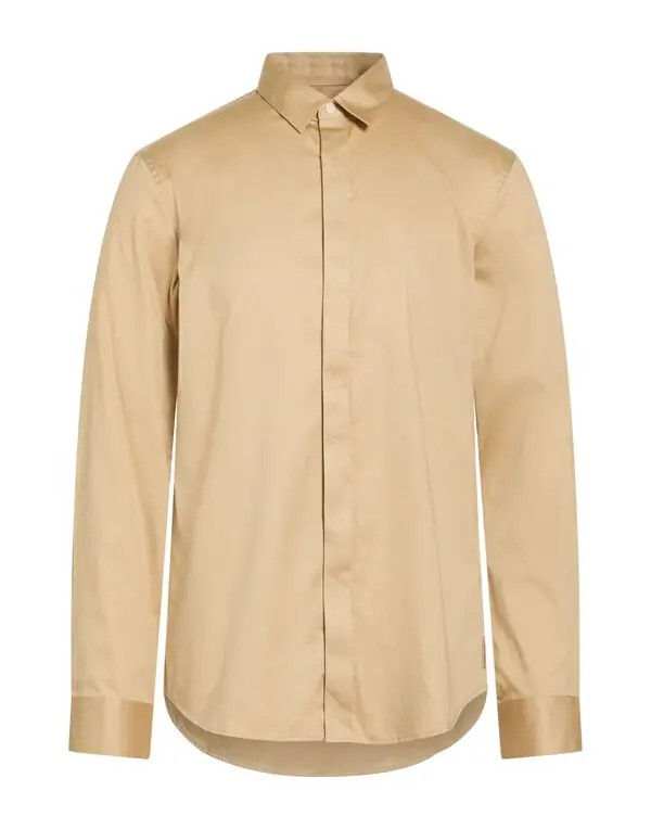 Armani Exchange Shirt Size Cotton, Elastane - Sand