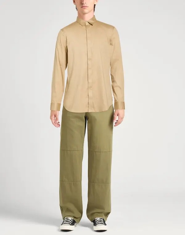 Armani Exchange Shirt Size Cotton, Elastane - Sand