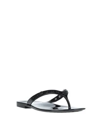 Tory Burch Thong Sandals With Appliqués - Black