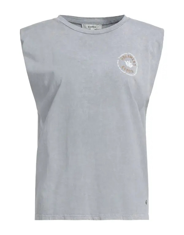 GARCIA Cotton T-shirt - Light Grey