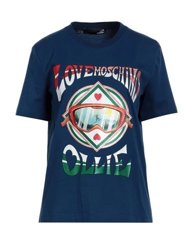 Moschino T-shirt In Cotton And Elastane - Blue
