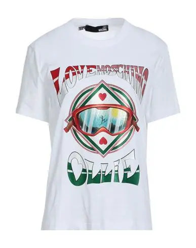 Moschino T-shirt In Cotton And Elastane - White