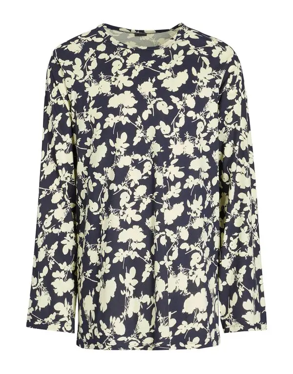 8 BY YOOX Printed Cotton Long Sleeves Tee T-shirt Size Cotton