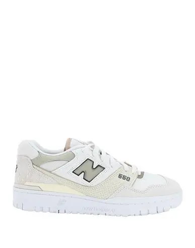NEW BALANCE 550 Leather And Textile Fiber Sneakers - White