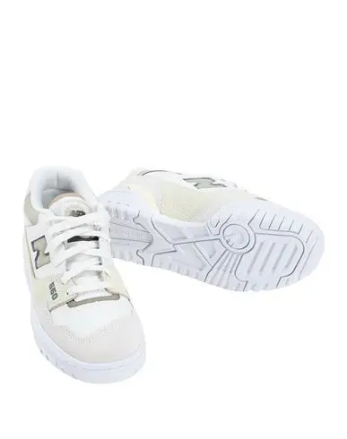 NEW BALANCE 550 Leather And Textile Fiber Sneakers - White