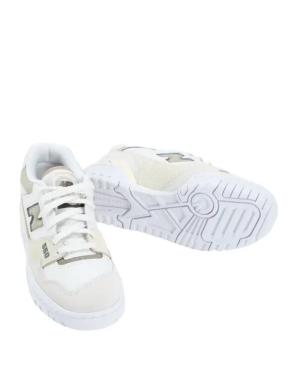 NEW BALANCE 550 Leather And Textile Fiber Sneakers - White