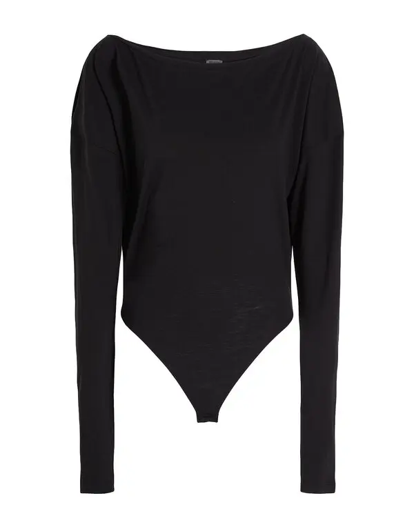 8 BY YOOX Off-shoulder Bodysuit In Lyocell And Organic Cotton