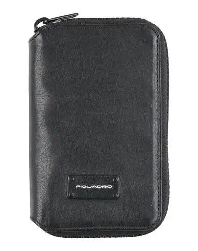 PIQUADRO Wallet Bovine Leather - Black