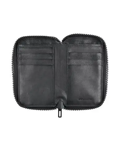 PIQUADRO Wallet Bovine Leather - Black