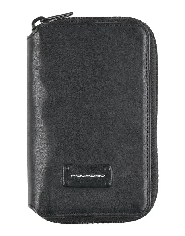 PIQUADRO Wallet Bovine Leather - Black
