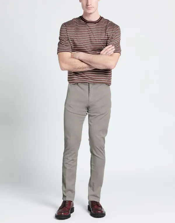 BROOKSFIELD Cotton-elastane Tapered Leg Pants - Beige