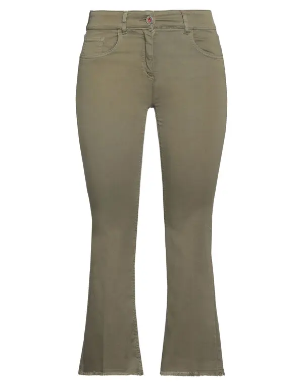 19.70 NINETEEN SEVENTY Flared Trousers - Military Green