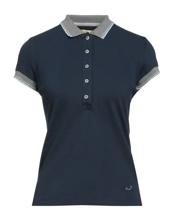 JACOB COHЁN Polo Shirt In Piqu - Navy Blue