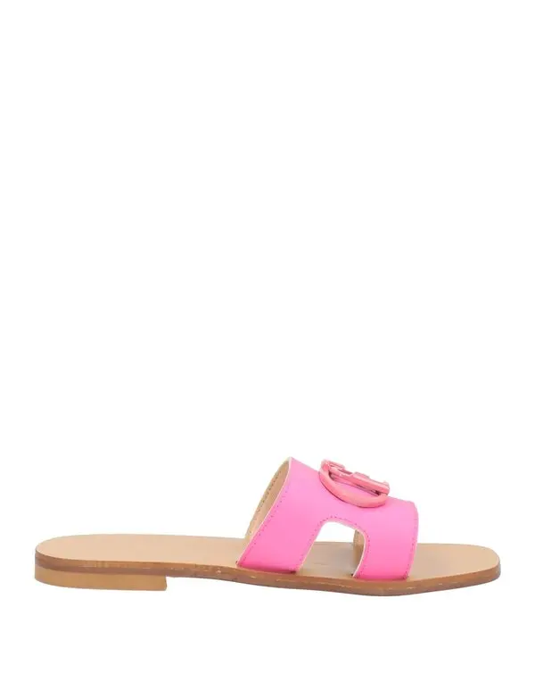 Liu Jo Leather Slide Sandals
