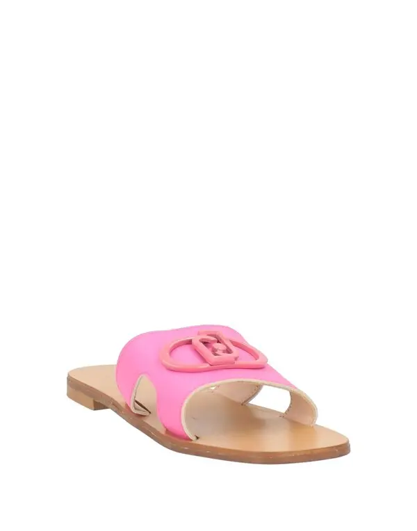 Liu Jo Leather Slide Sandals