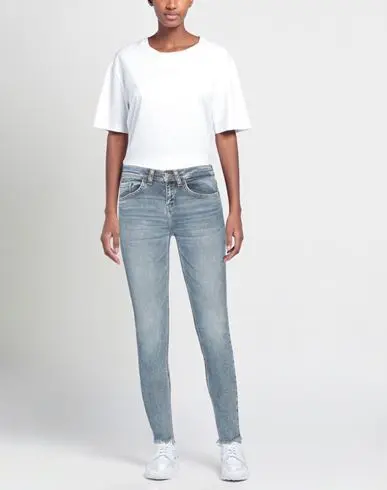 Brian Dales Skinny Jeans With Leather Trims