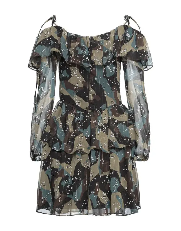 Guess Mini Dress With Camouflage Print