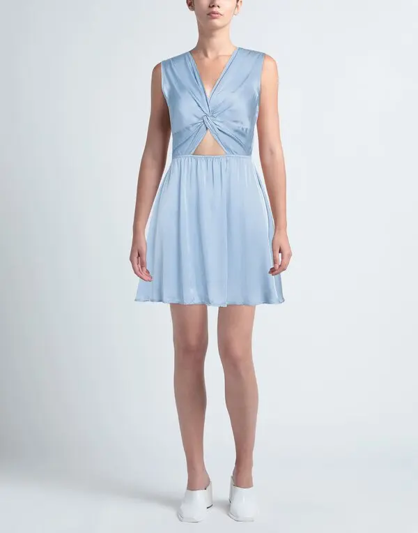 VICOLO Mini Trapeze Dress - Blue