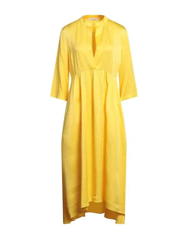 Liviana Conti Midi Trapeze Dress In Yellow 57% Off Editorialist
