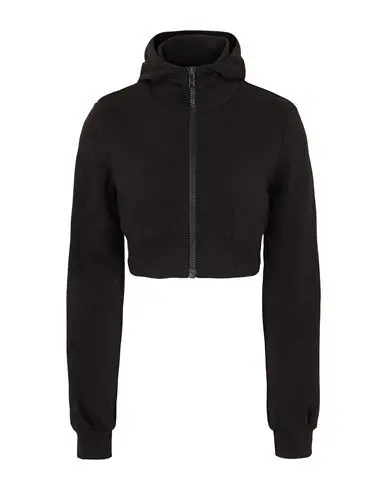 8 BY YOOX Organic Cotton Long Sleeve Cropped Hooded Sweatshirt