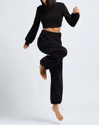 8 BY YOOX Organic Cotton Long Sleeve Cropped Hooded Sweatshirt