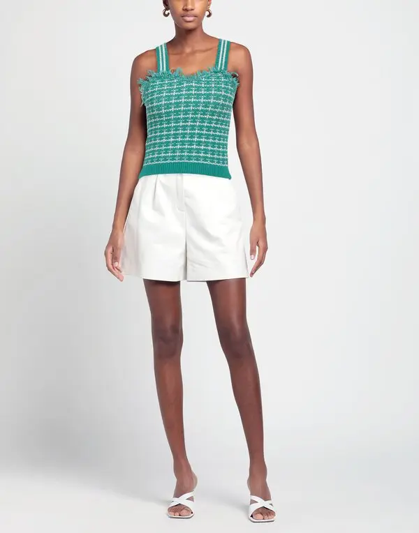 SOALLURE Knitted Corset Top - Green