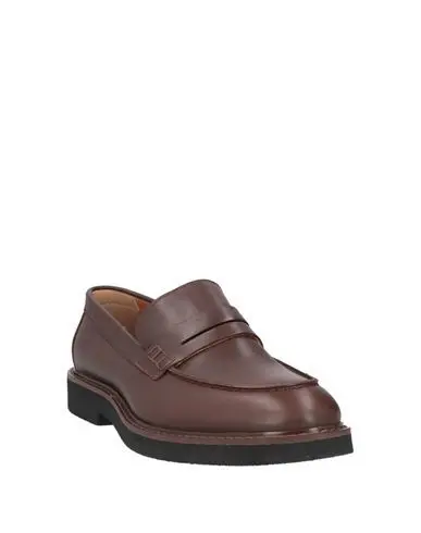 DOCKSTEPS Leather Penny Loafers With Cleated Rubber Sole