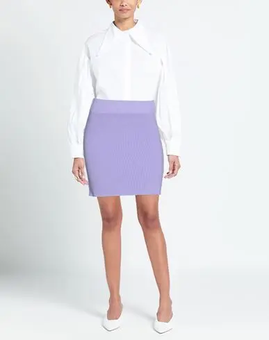 VICOLO Knitted Mini Skirt - Purple