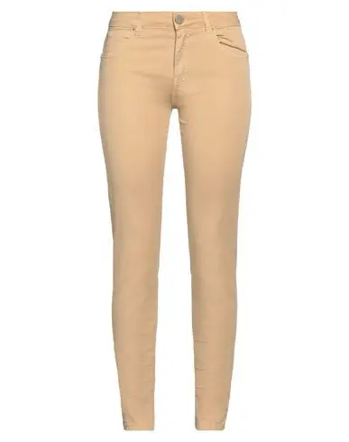 DENNY ROSE Tapered Slim-leg Trousers - Beige
