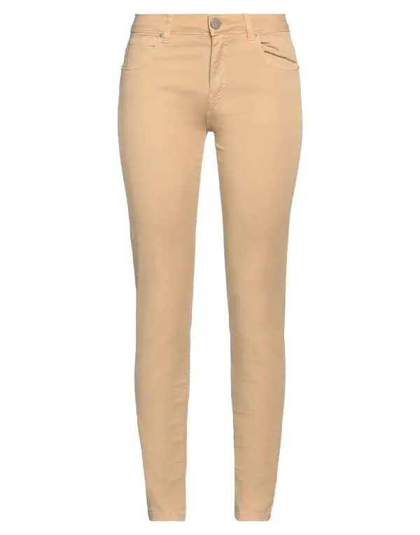 DENNY ROSE Tapered Slim-leg Trousers - Beige