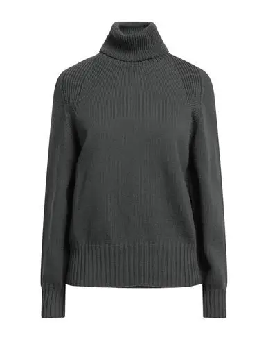 Alpha Studio Turtleneck In Wool And Polypropylene - Grey