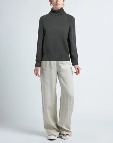 Alpha Studio Turtleneck In Wool And Polypropylene - Grey