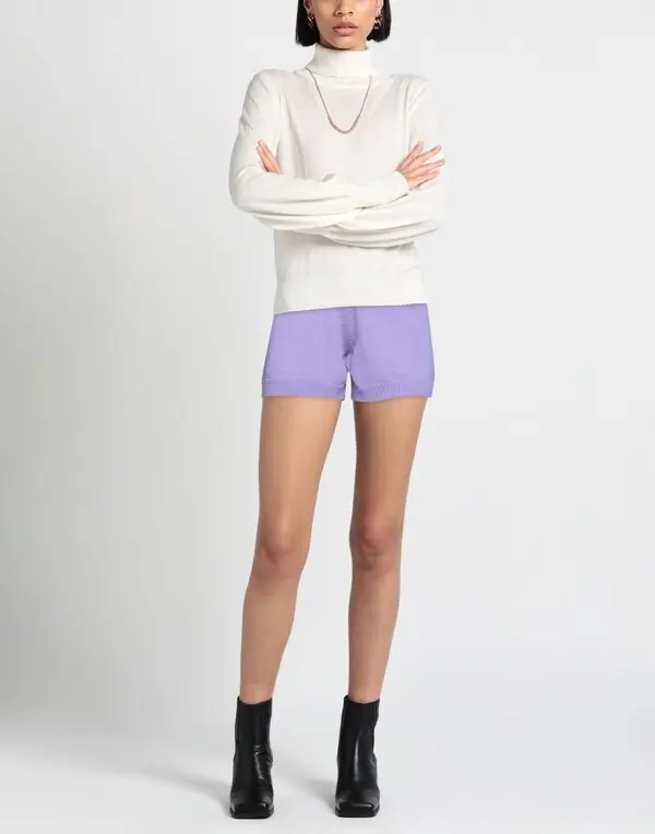 VICOLO Knit Lightweight Knit Shorts - Lilac