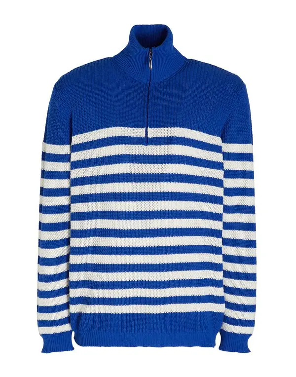 8 BY YOOX Half-zip Striped Jumper