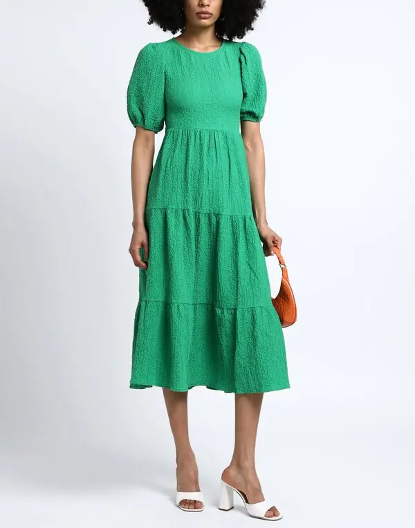 desigual green dress Desigual Camoflower Green Midi Dress 23WWVW99 – Belle Divino