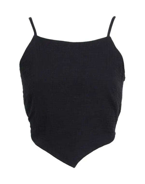Vero Moda Cotton Crop Top - Black