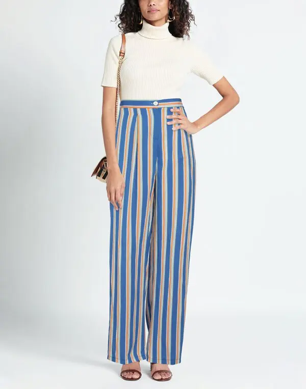 KAOS Striped Wide Leg Pants