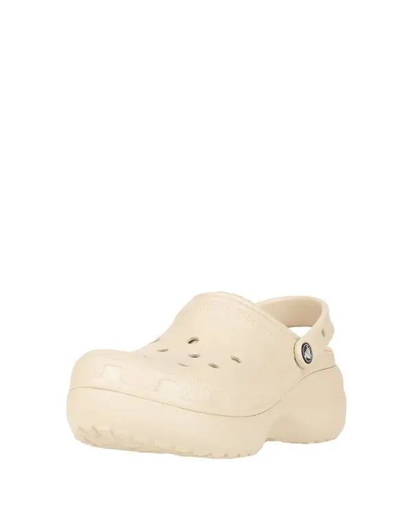 CROCS Eva Mules With Teddy Fleece Lining - White