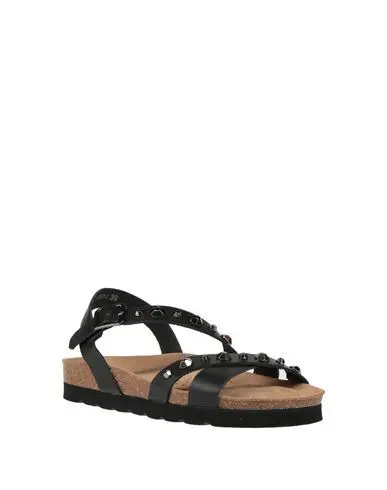Geox Bovine Leather Sandals - Black