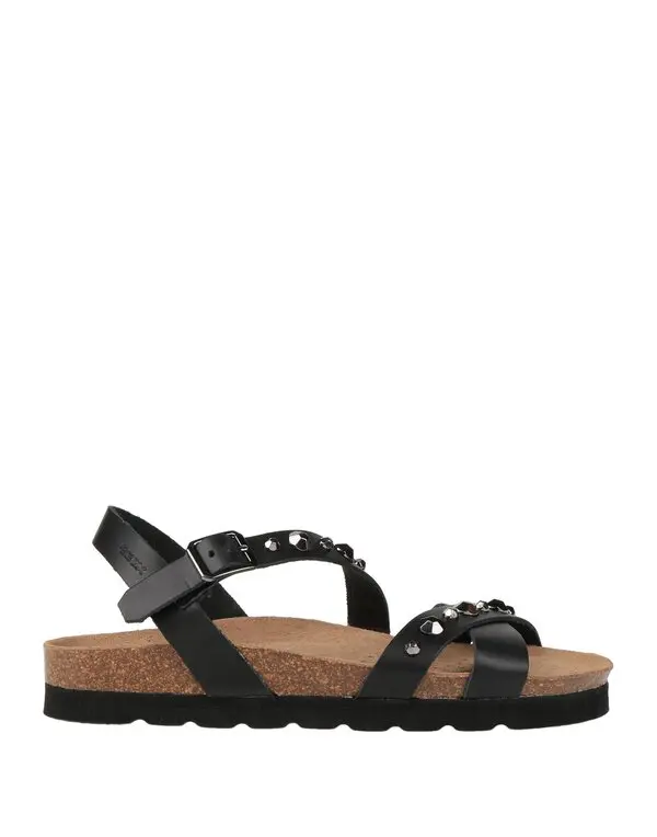 Geox Bovine Leather Sandals - Black