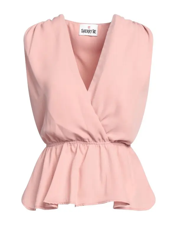SHERRY BE Peplum Top - Pink